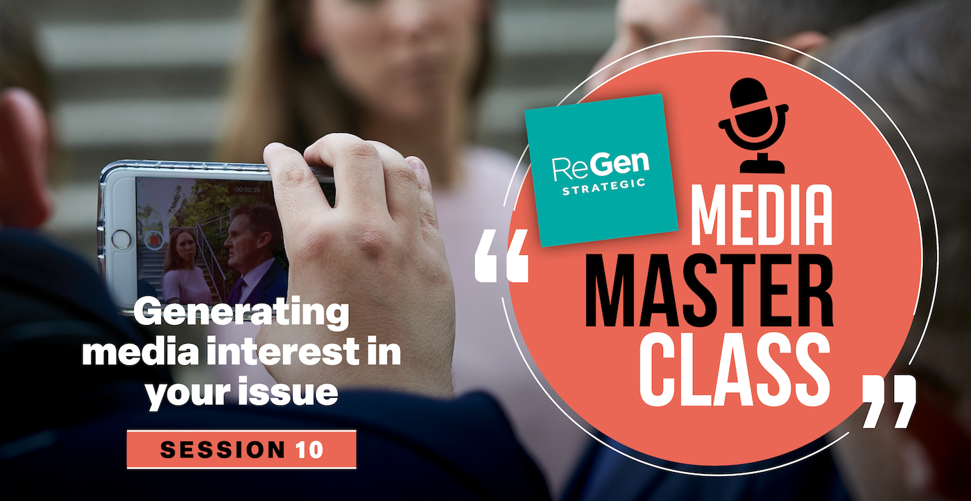 Generating media interest in your issue