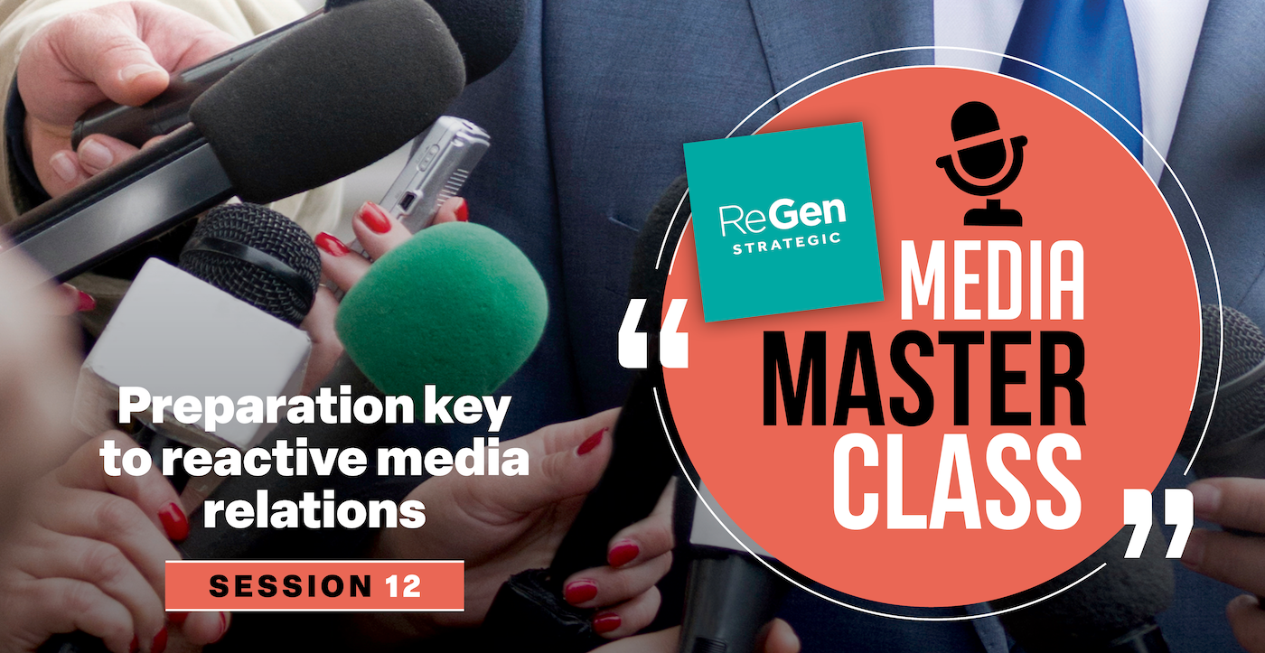 Preparation key to reactive media relations