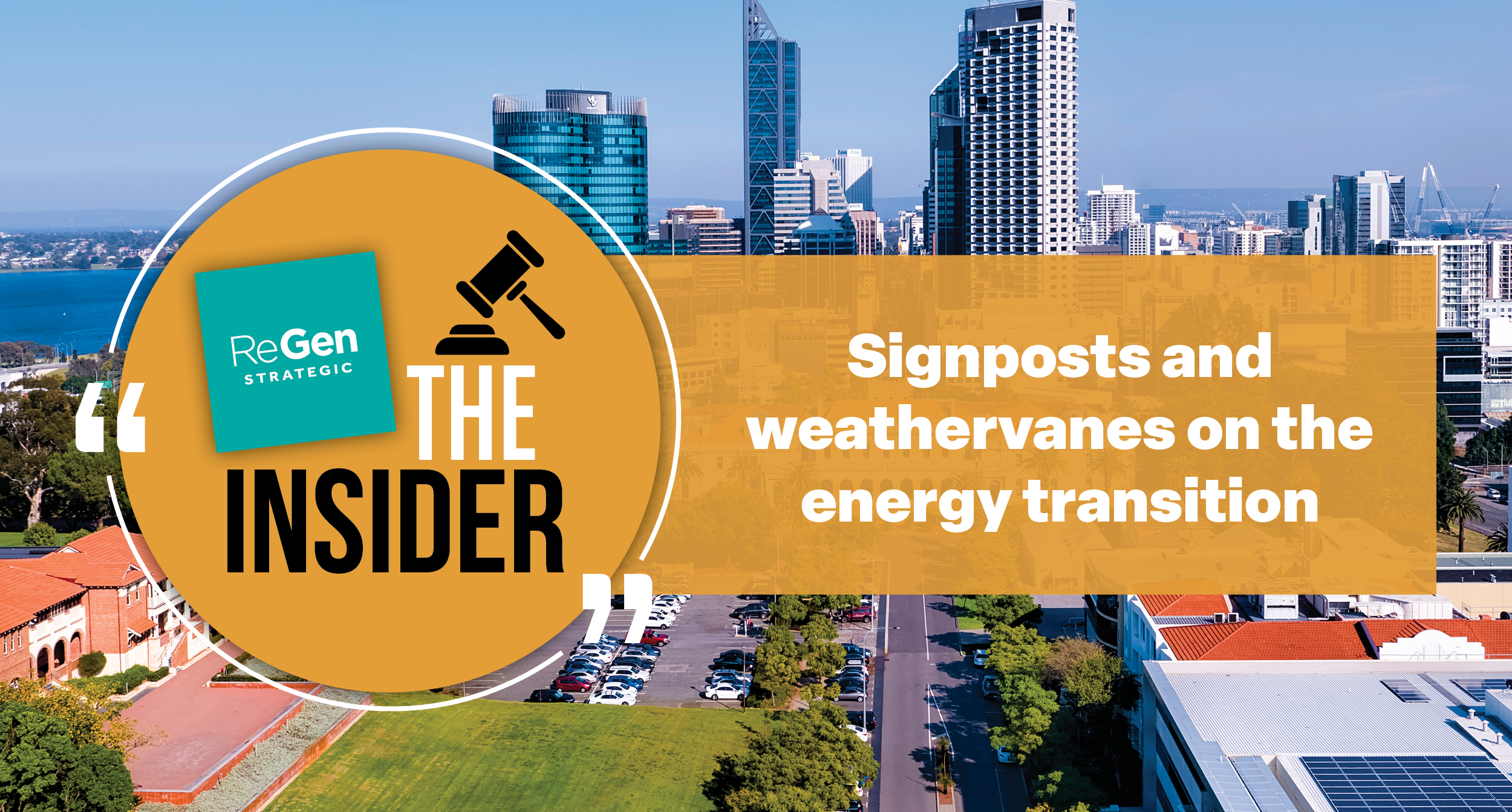 Signposts and weathervanes on the energy transition